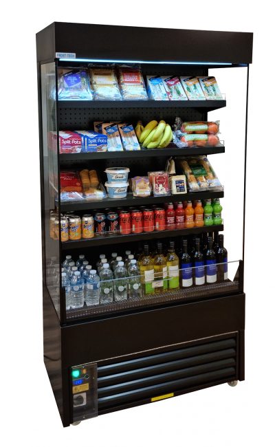 Multideck Fridge - Black Slimline (1000MM) - ECO-Fridge Ltd UK