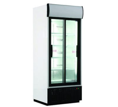 DOUBLE SLIDING DOOR CANOPY UPRIGHT DISPLAY CHILLER - ECO-Fridge Ltd