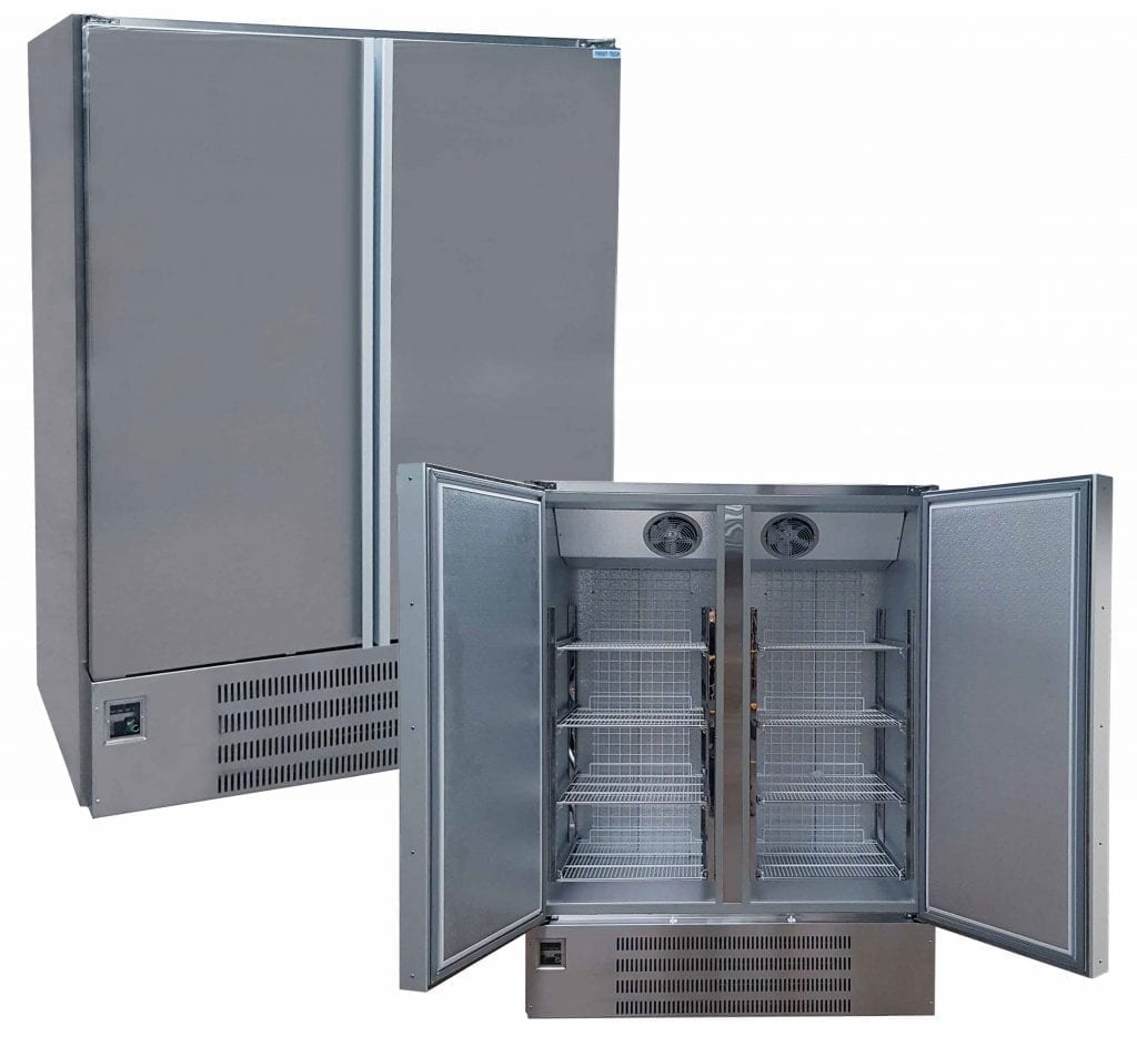 Upright Double Door Chiller (meat) Standard Stainless Steel