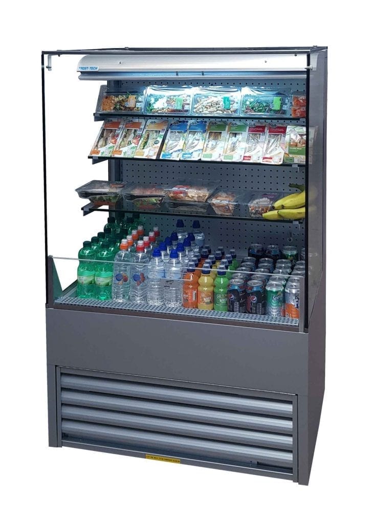 Grab and Go Display Chiller ECO-LD75/90CC Silver Steel Flat Glass ...
