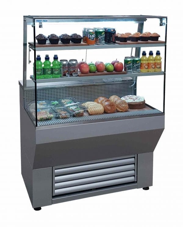 Frost-Tech Standard Silver Steel Slim Serve Over 1000mm - ECO-Fridge Ltd