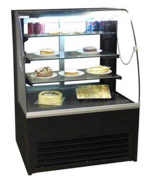 Black Patisserie Display Fridge (600MM) End of Line Stock - ECO-Fridge Ltd
