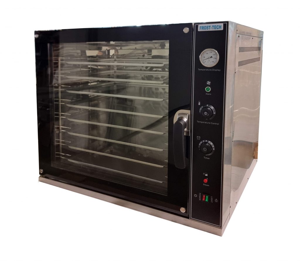 Stainless Steel Large Oven with Steamer + 8 Trays 520mm x 390mm