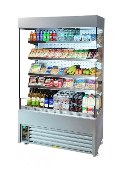 Premium Mirrored Stainless Steel Slimline Multideck Display Fridge SD60 ...