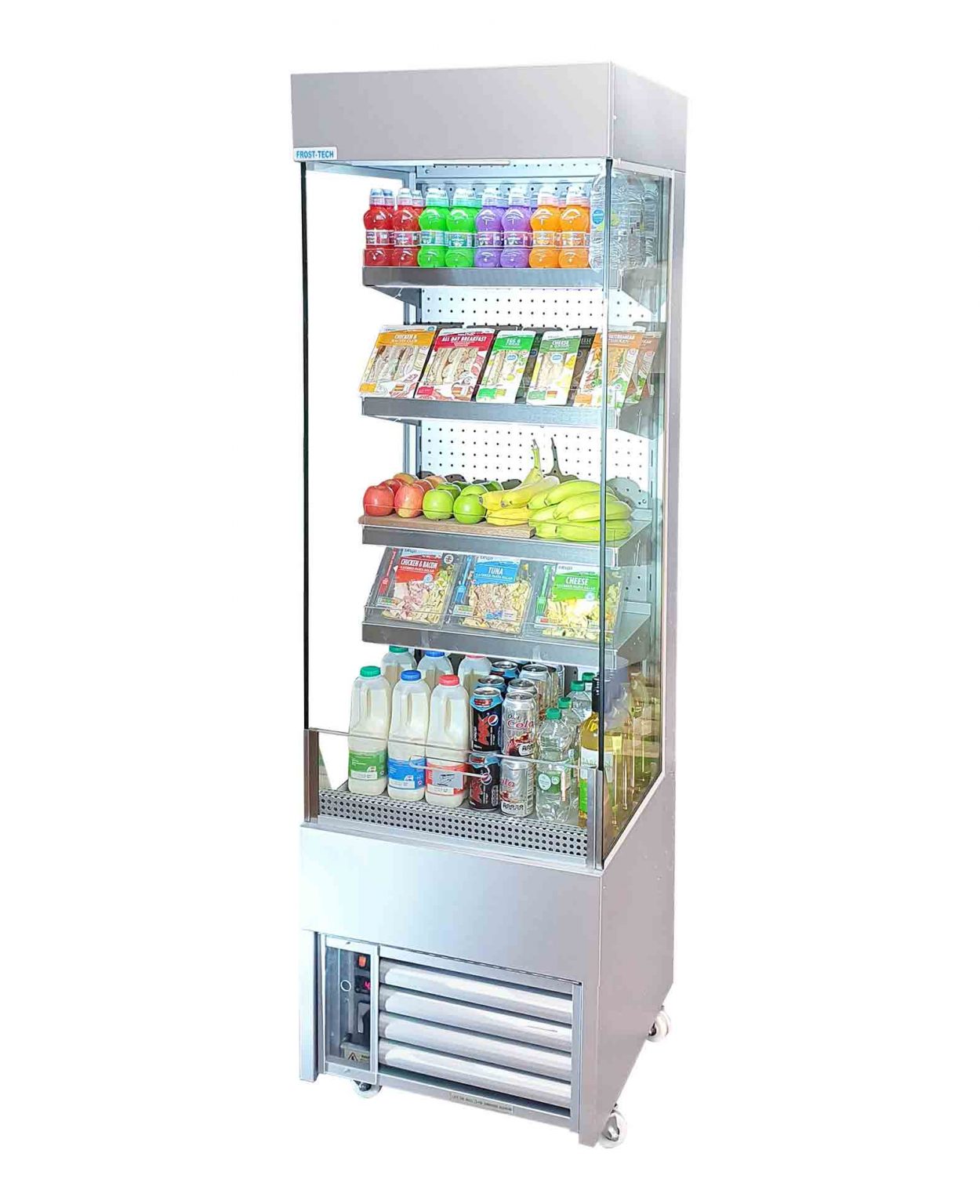 Premium Stainless Steel Slimline Multideck Display Fridge