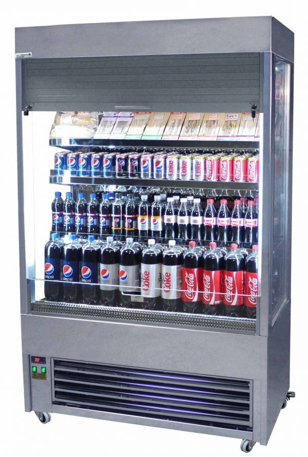 Stainless Steel Shutter Multideck Display Fridge - ECO-Fridge Ltd UK