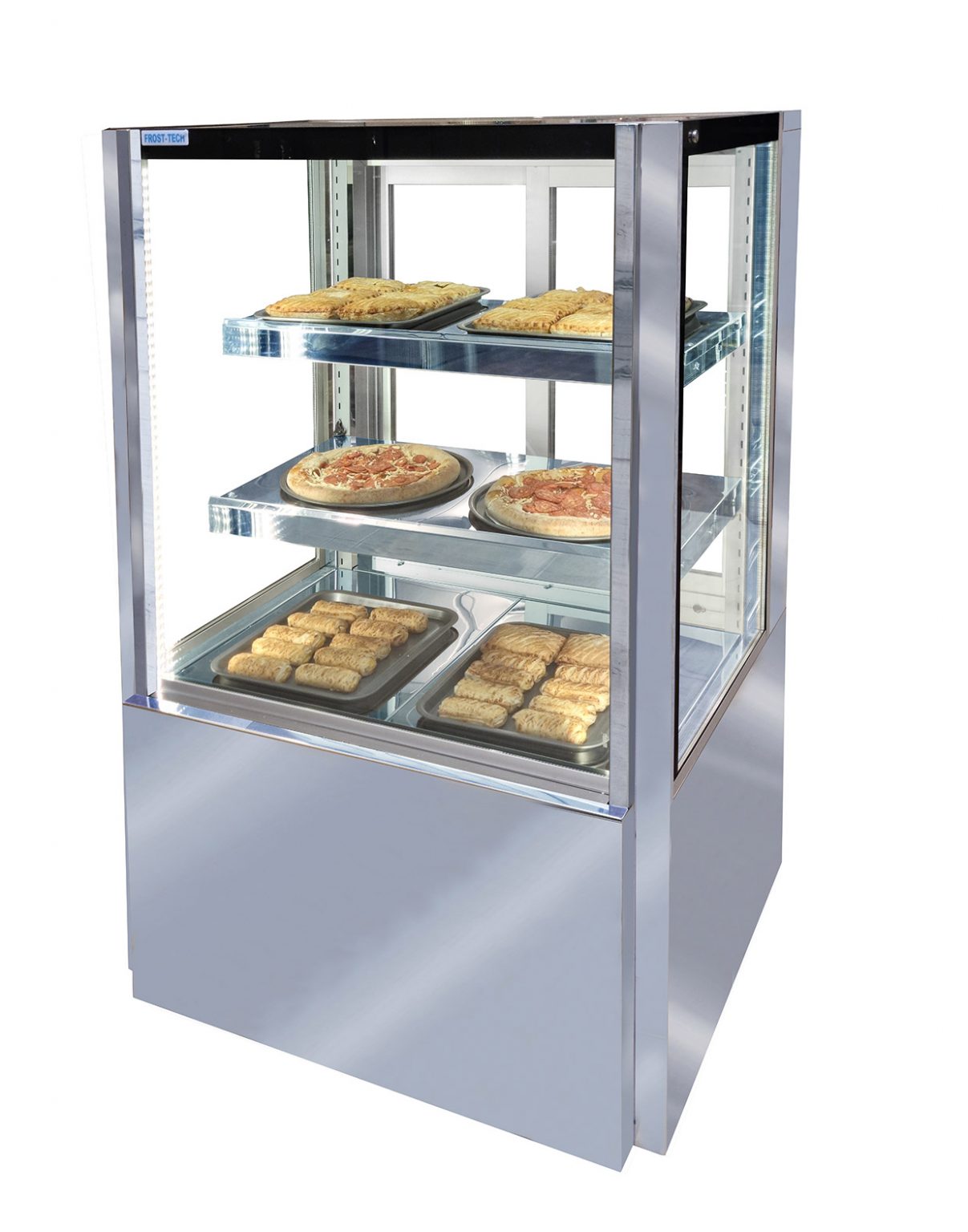 Stainless Mirrored Steel Hot Pastry Display 900MM - ECO-Fridge Ltd