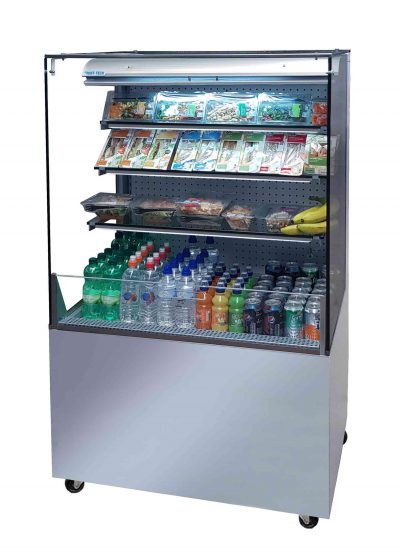Stainless Mirrored Steel Grab & Go Display (Costa Coffee) with Castors ...