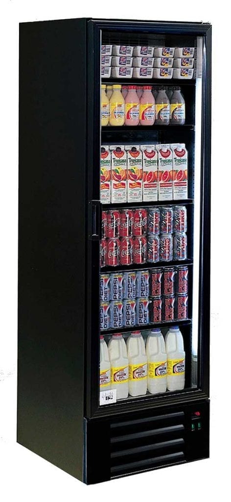 Upright Display Fridge - Glass Front Fridge - ECO-Fridge Ltd UK